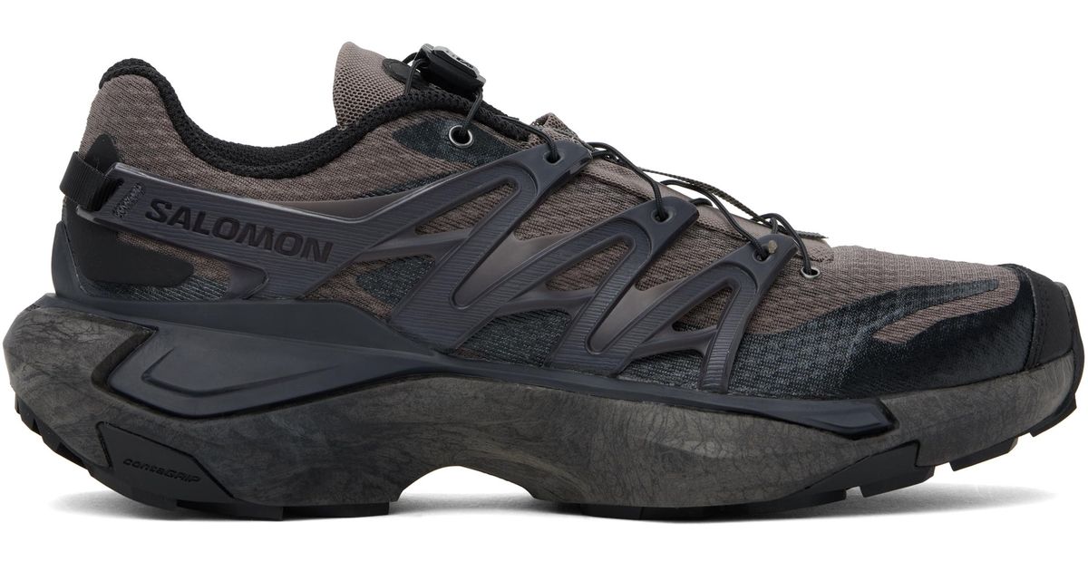 Salomon Taupe Xt Pu.Re Advanced Sneakers in Black | Lyst