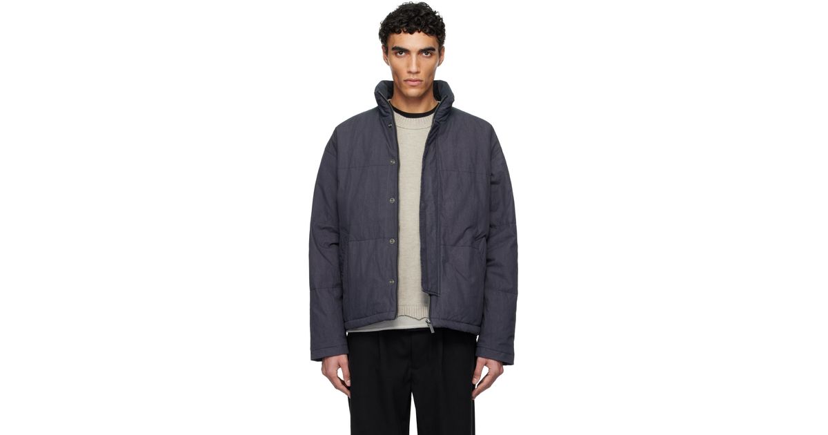 Izzue Dyed Down Jacket in Blue for Men | Lyst