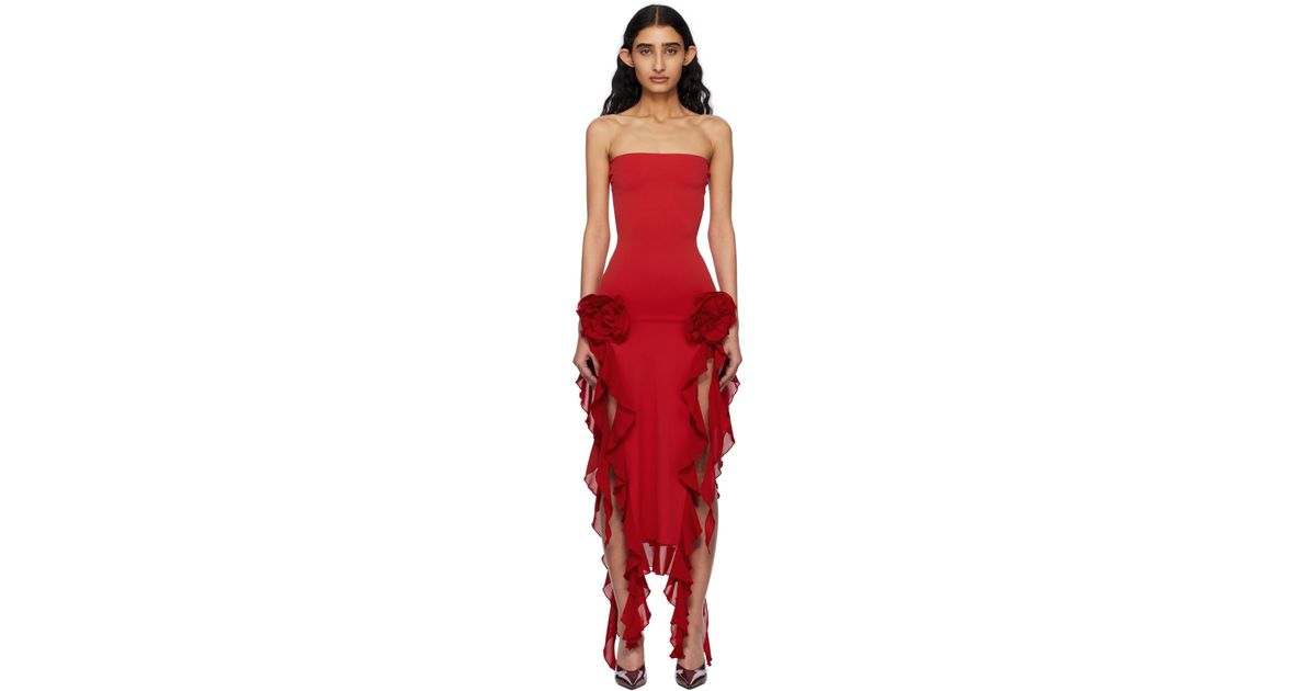 Fanci Club 'The Thieves Evening' Maxi Dress in Red | Lyst