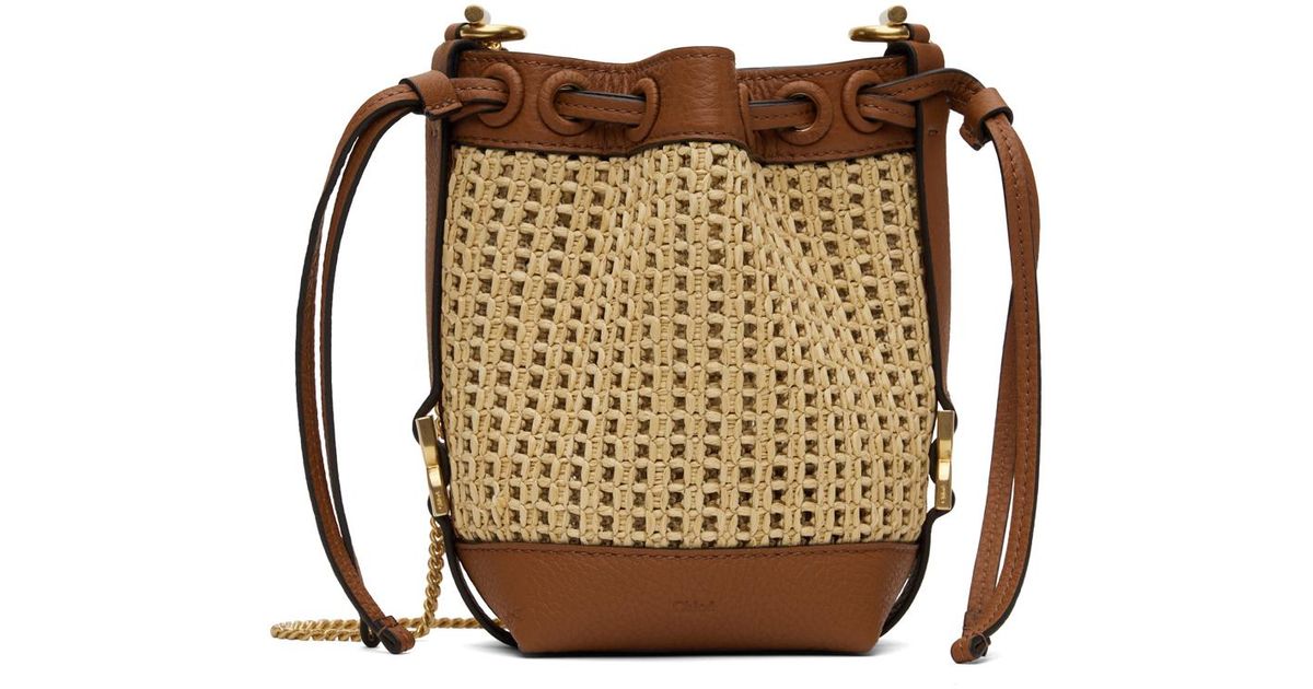 Chloé Micro Bucket Bag in Metallic | Lyst