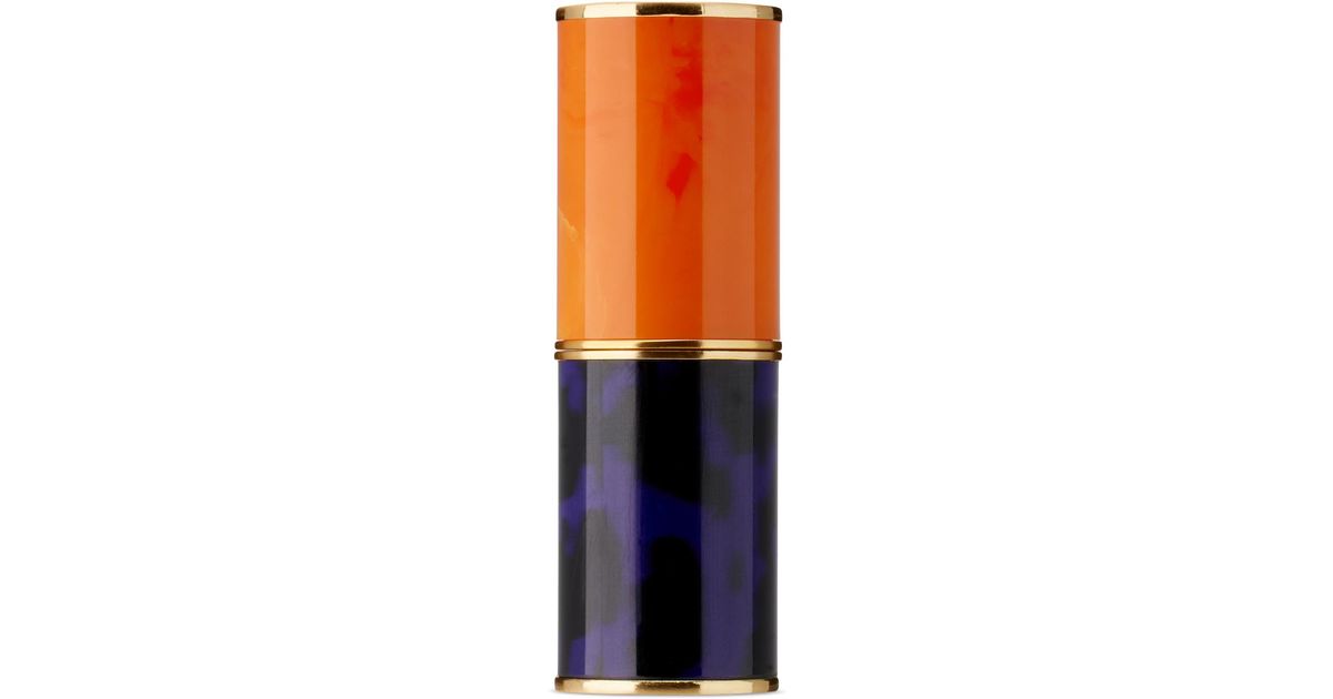 Dries Van Noten Amber Jungle Refillable Lipstick Case in Blue | Lyst