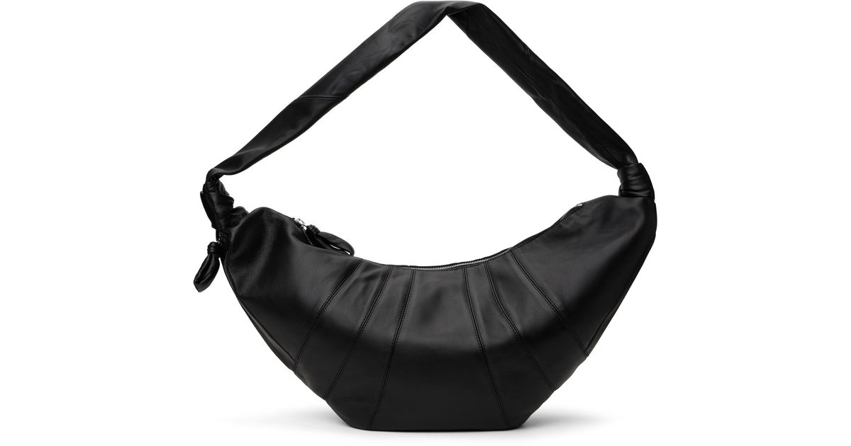 Lemaire Large Croissant Bag in Black | Lyst