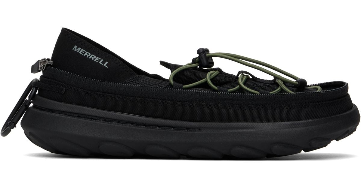 Merrell Hut Moc 2 Packable Zip Off Loafers in Black | Lyst