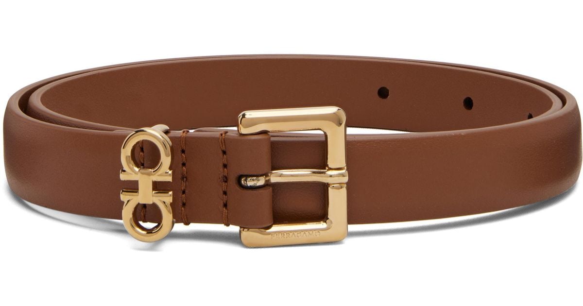 Ferragamo Fixed Gancini Belt in Black | Lyst UK