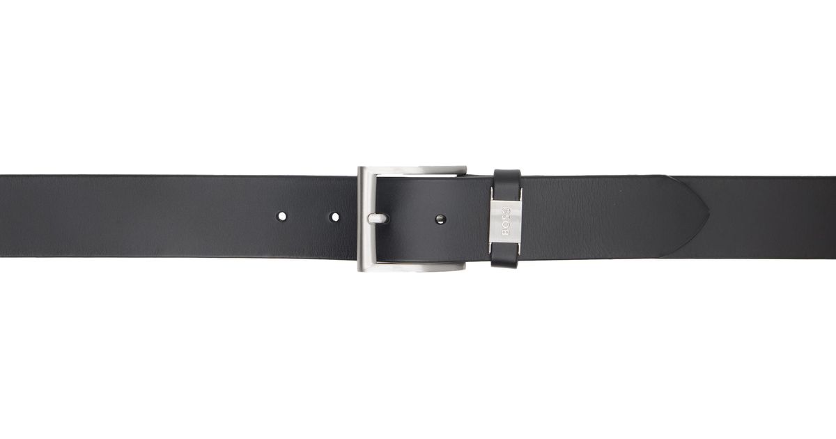 BOSS Logo Hardware Belt in Black for Men | Lyst