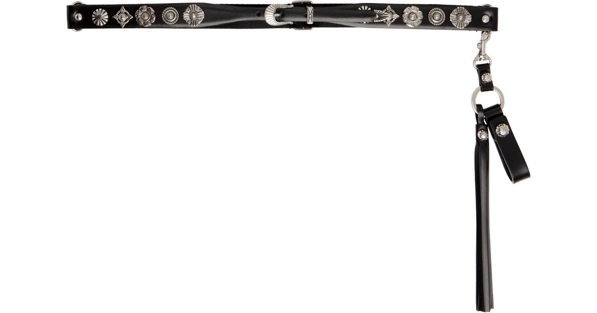 Toga Tassel Key Ring Belt in Black | Lyst UK