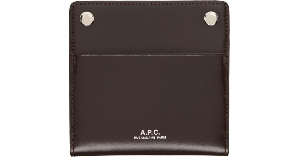 A.P.C. André Bifold Card Holder in Black for Men | Lyst UK