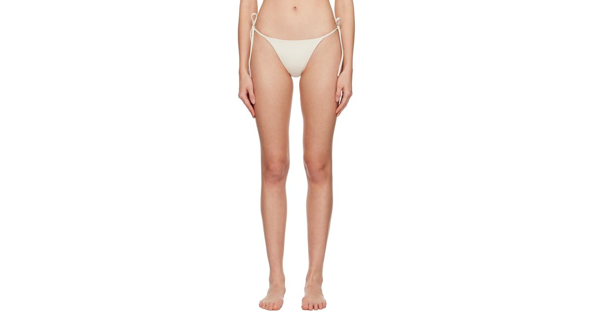 Belle Anna Off- Estelle Bikini Bottom in Natural | Lyst