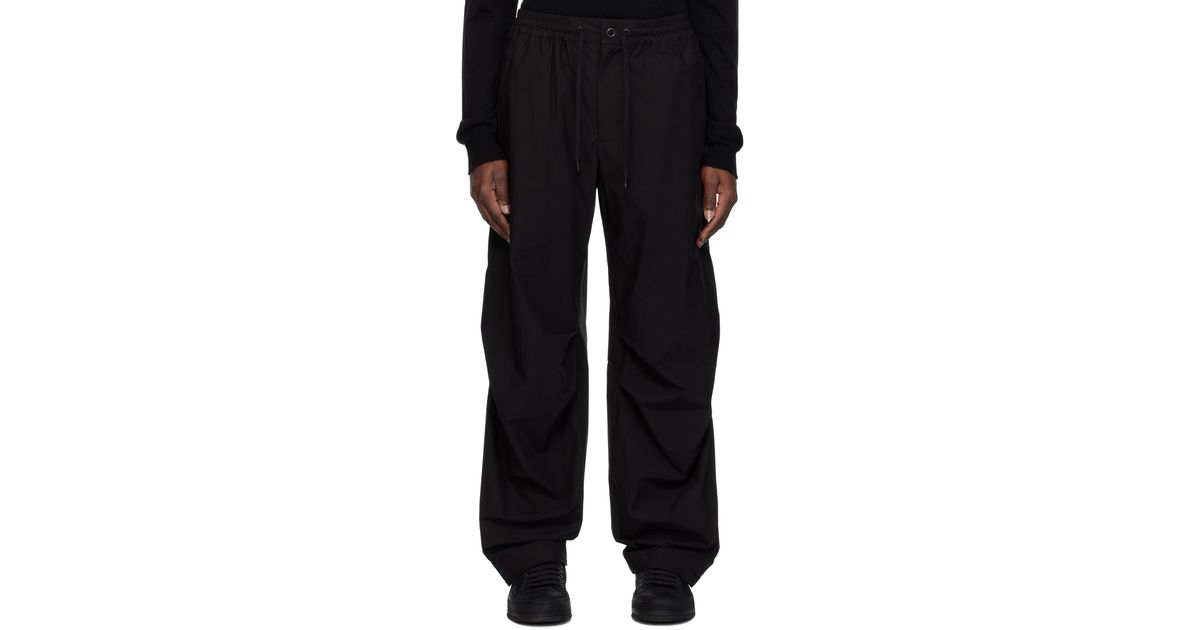 DEVOA Baggy High Waisted Trousers in Black for Men | Lyst