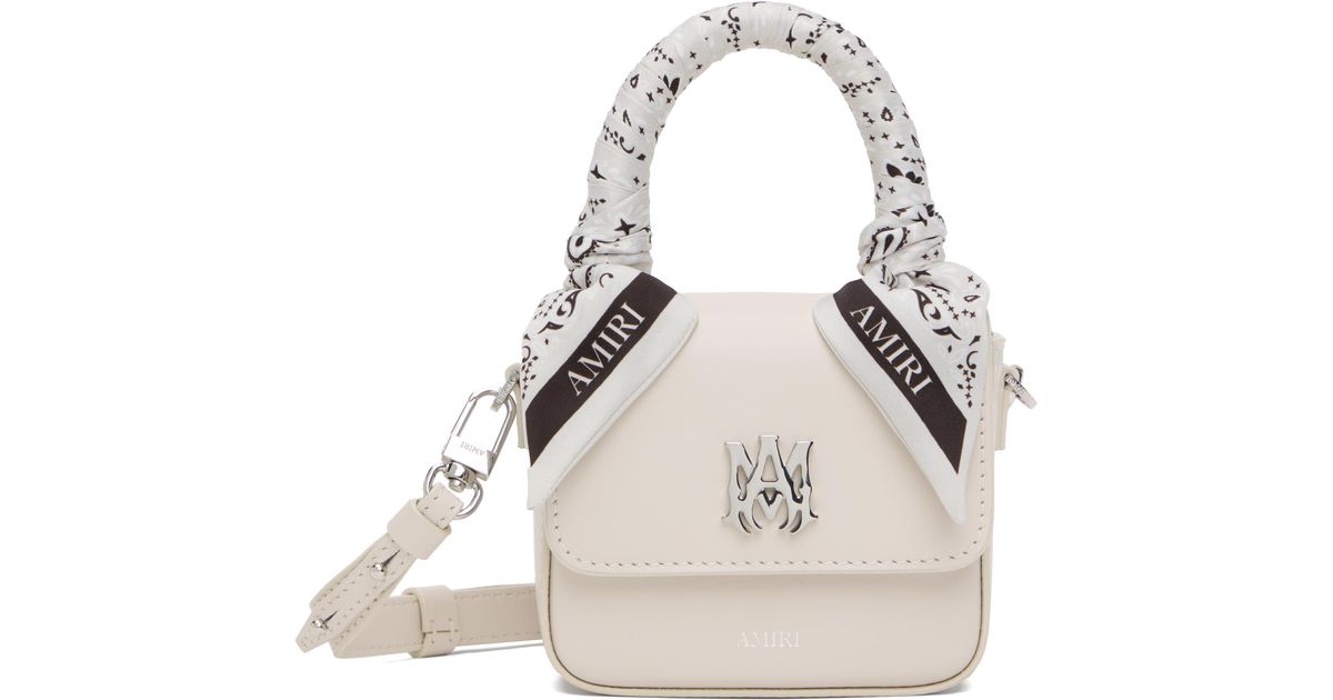 Amiri Off- Nano Ma Bag in White | Lyst