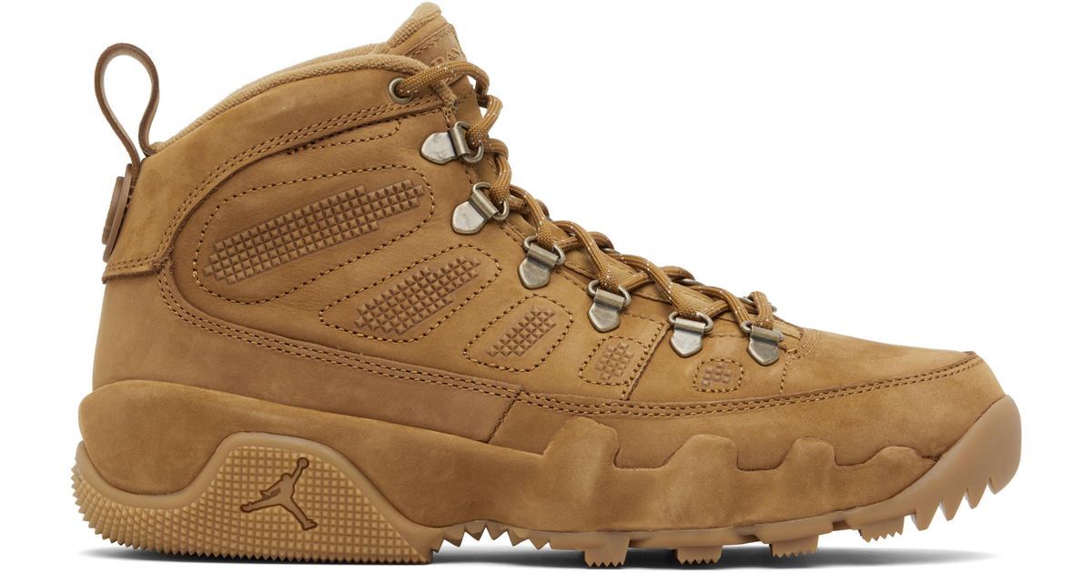 Nike Tan Air Jordan 9 Retro Boot Sneakers in Black for Men | Lyst UK