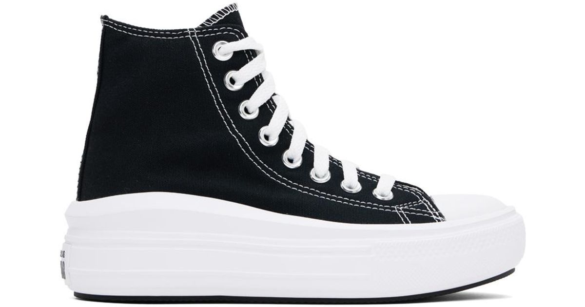 Converse Chuck Taylor All Star Move High Top Sneakers in Black | Lyst