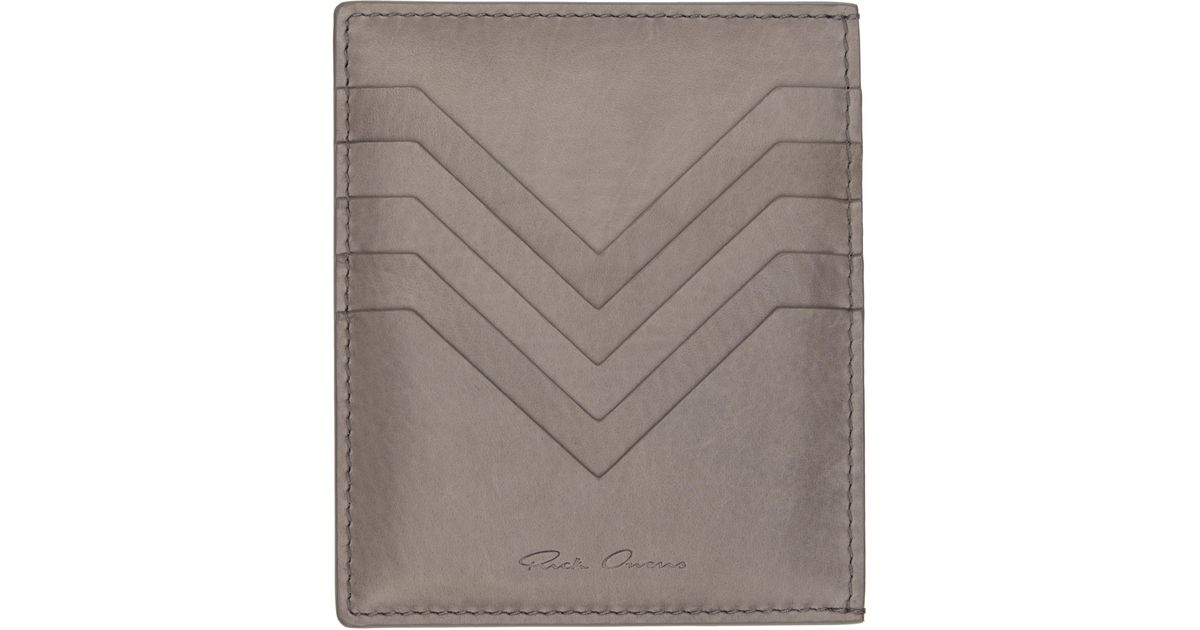 Rick Owens Concordians Square Card Holder in Gray for Men | Lyst
