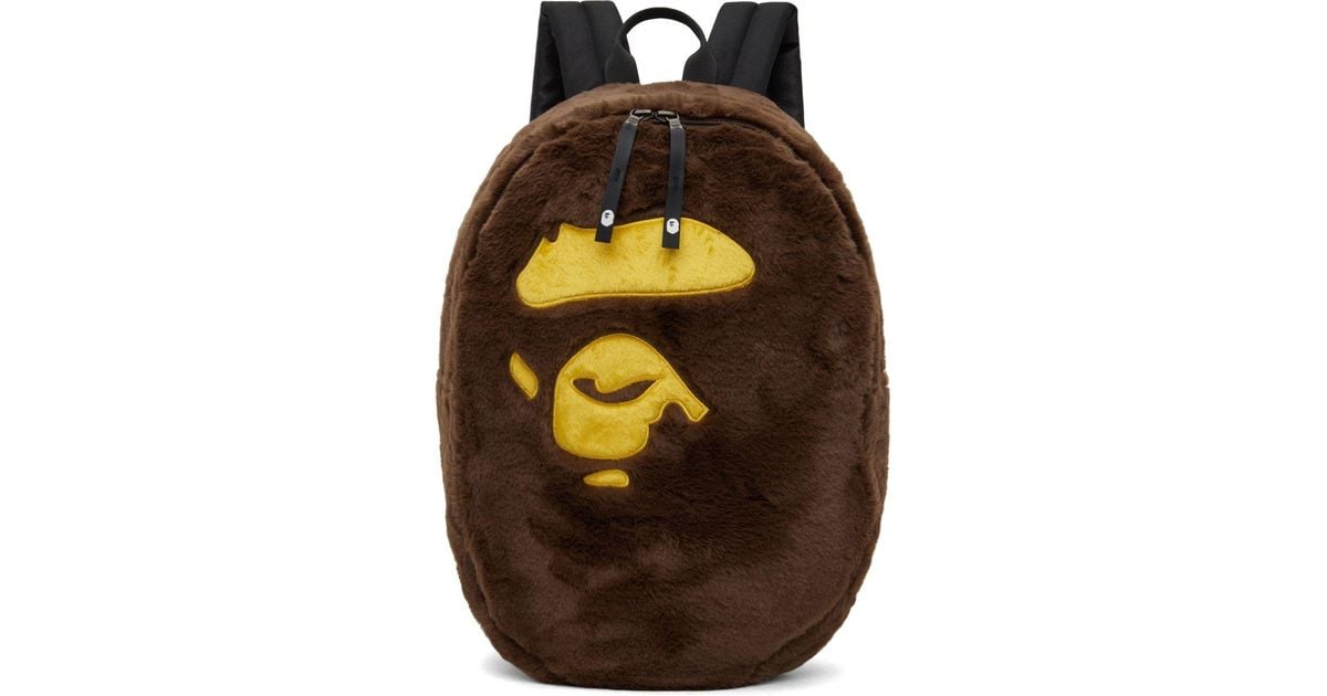 A Bathing Ape Ape Head Backpack in Black for Men | Lyst