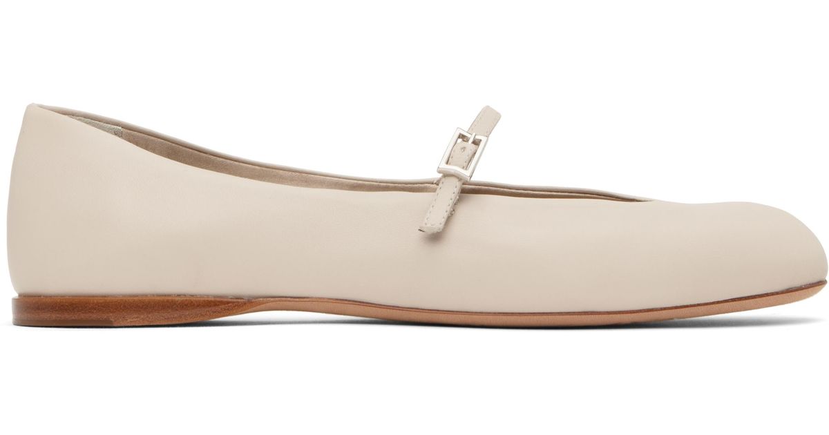 Max Mara Off- Mmballet Flats in Black | Lyst