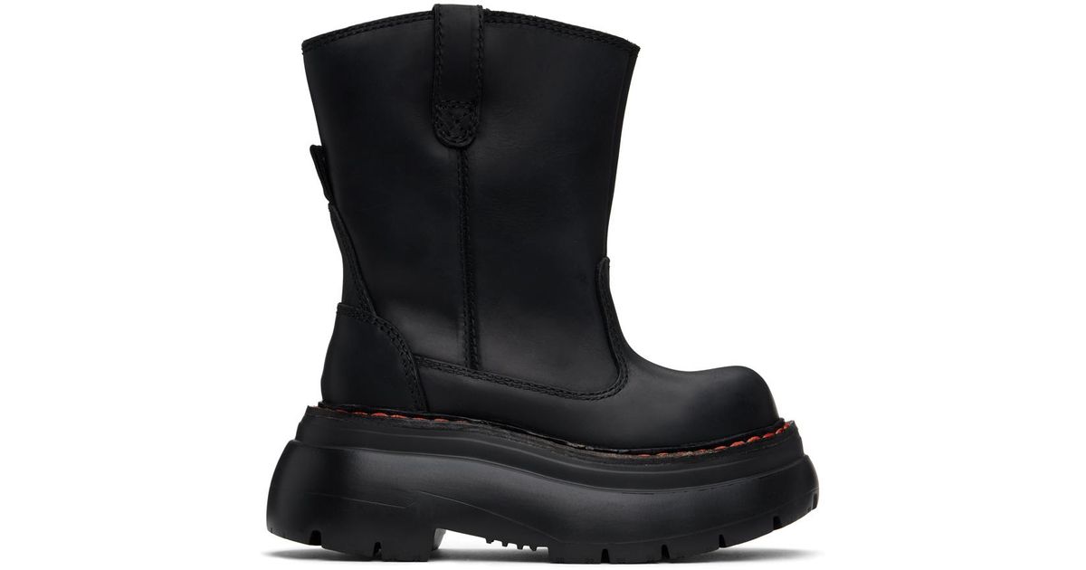 R13 Chunky Workwear Boots in Black | Lyst