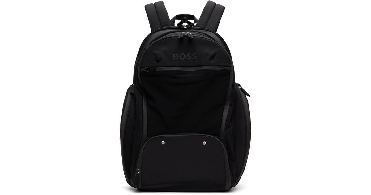 BOSS Polished Hardware Backpack in Black for Men | Lyst