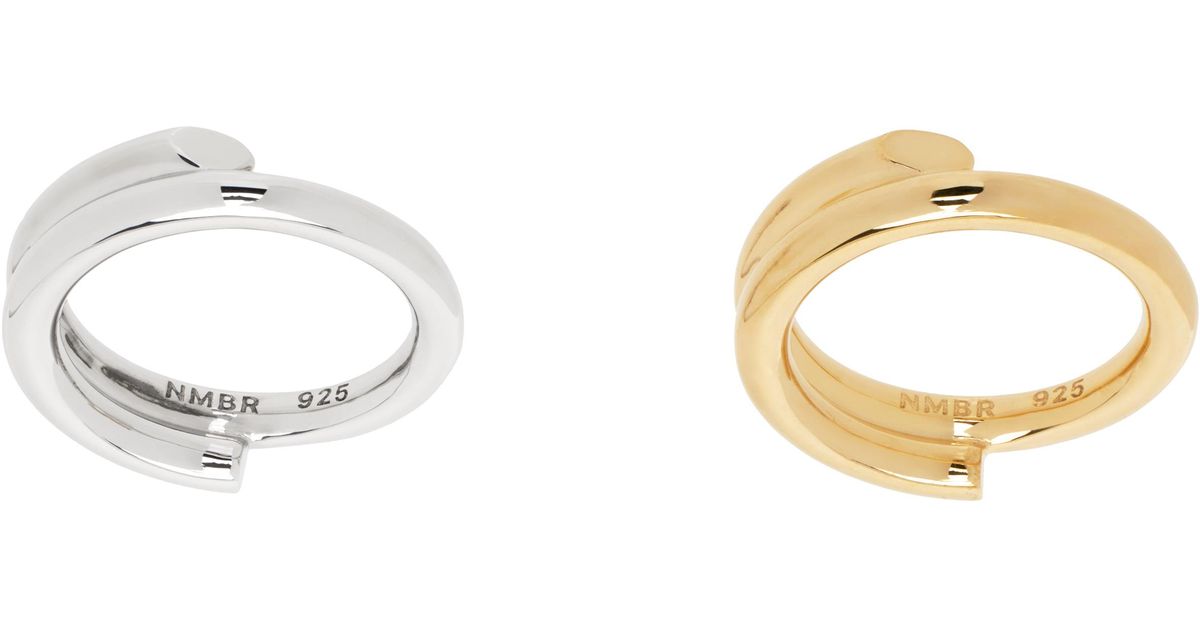 NUMBERING #8401 Rings in Black | Lyst