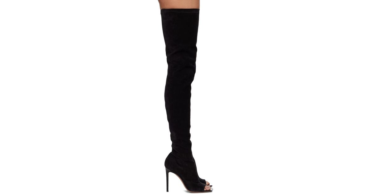Paris Texas Black Amanda Tall Boots | Lyst