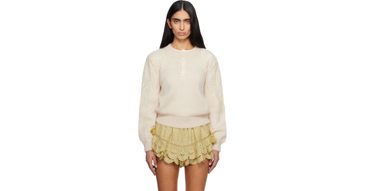 Isabel Marant Jenia Openwork Mohair Knit Sweater | Lyst
