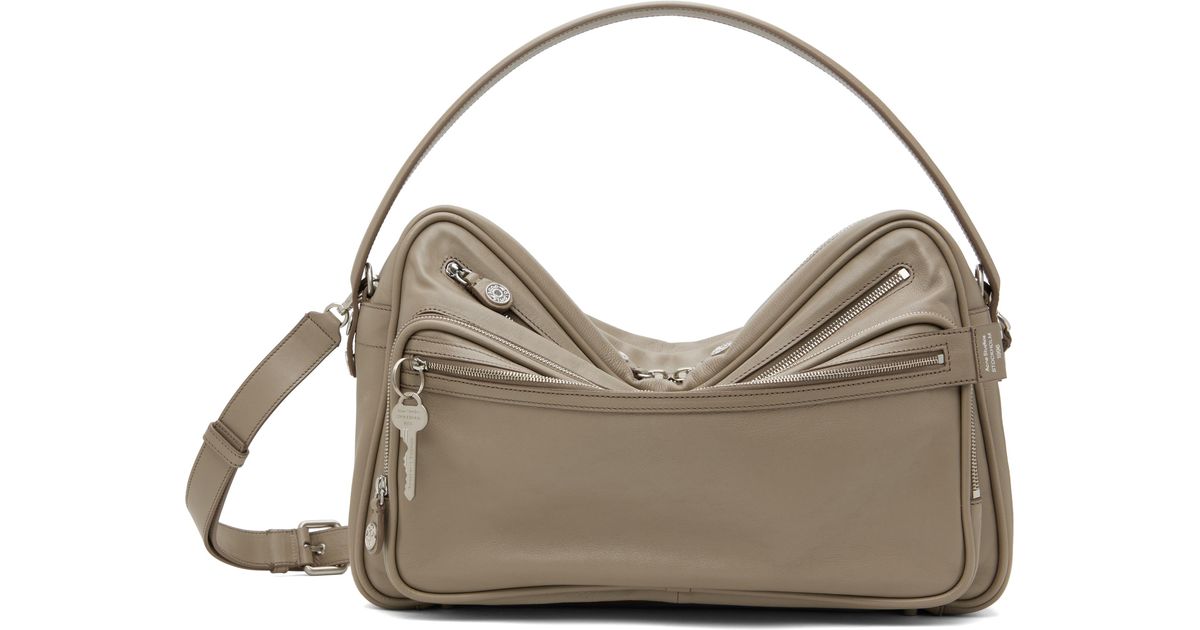 Acne Studios Taupe Camero Camera Shoulder Bag in Metallic | Lyst UK