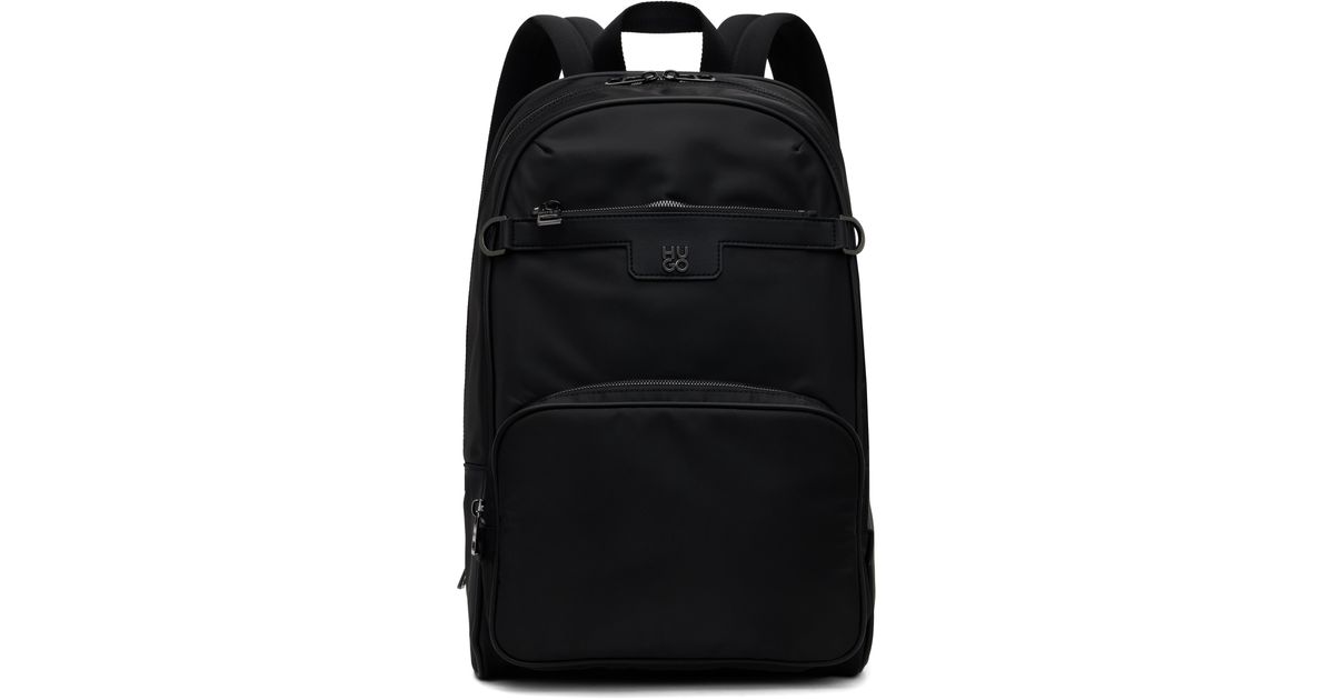 HUGO Logo Hardware Backpack in Black for Men | Lyst