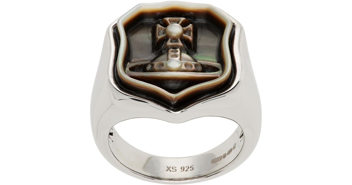 Vivienne Westwood Johan Ring in Metallic for Men | Lyst
