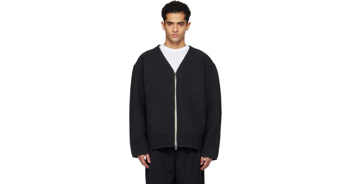Nanamica Ooal 5G Zip Cardigan in Black for Men | Lyst UK