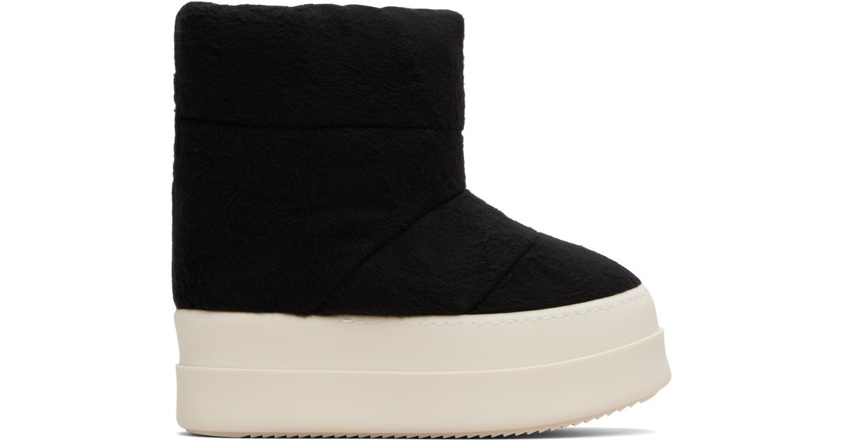 Rick Owens Concordians Mega Bumper Low Lunar Boots in Black | Lyst