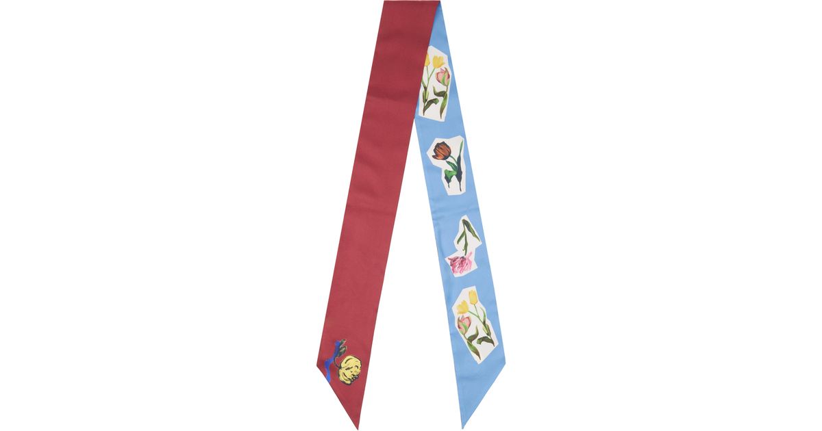 Marni Artists' Capsule Silk Flower Collage Scarf | Lyst UK