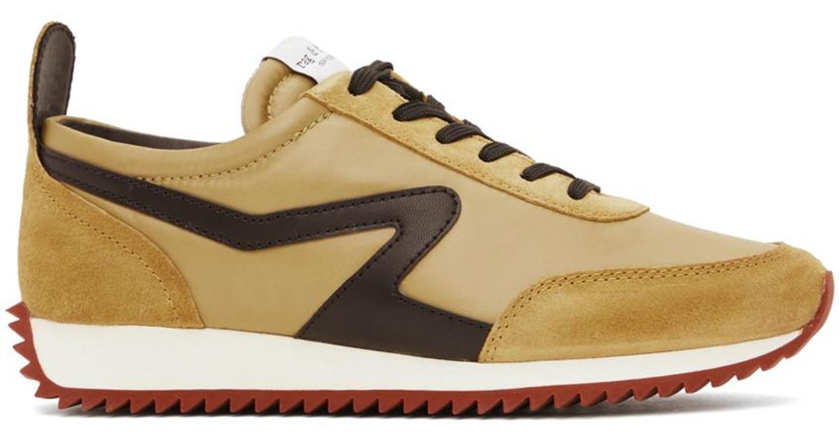 Rag & Bone Tan Retro Runner Sneakers in Black | Lyst