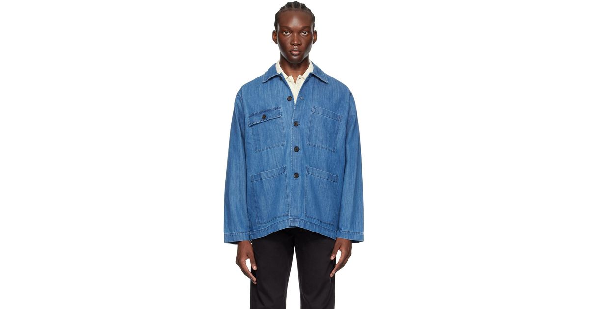 Universal Works Dockside Denim Jacket in Blue for Men | Lyst UK