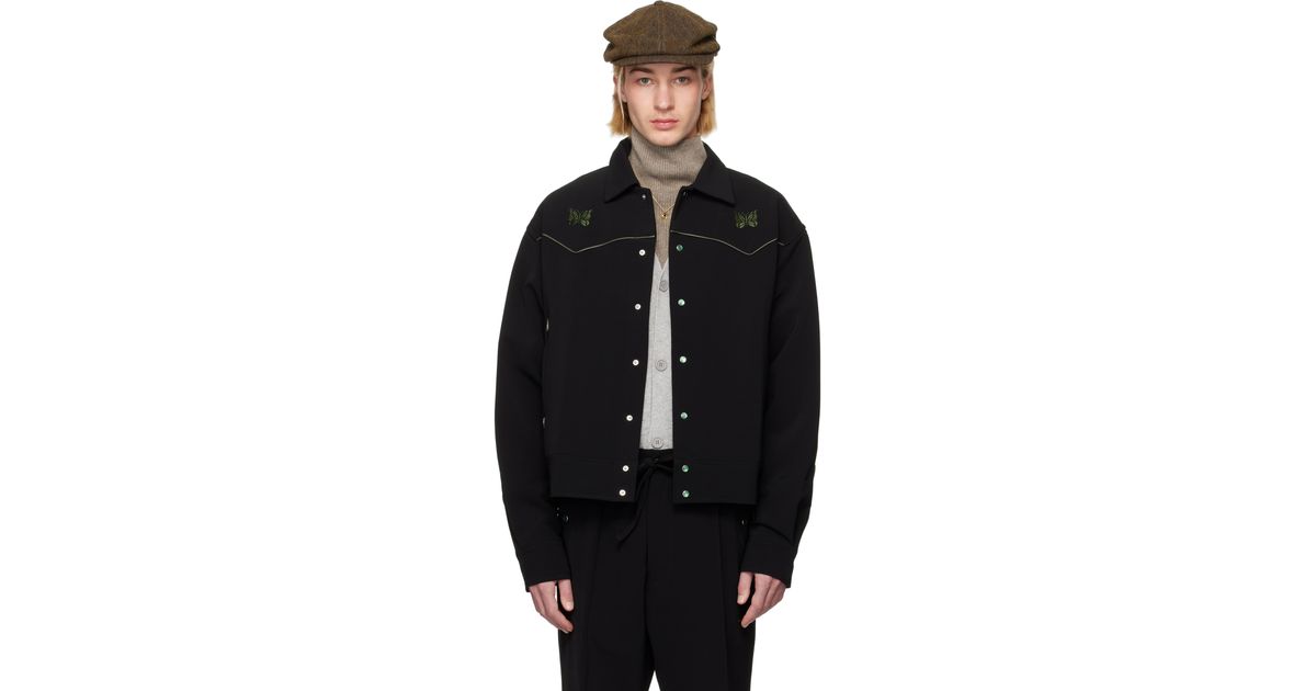 Needles Piping Cowboy Jacket in Black for Men | Lyst