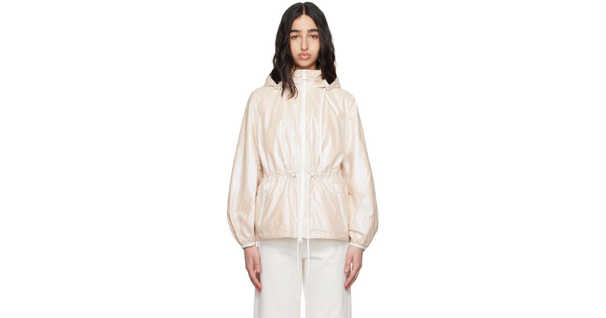 Mackage Off- Isha Balloon Sleeve Rain Jacket in Natural | Lyst