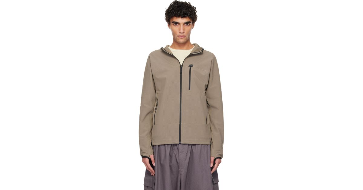 The North Face Taupe Hke Tek Approach Jacket in Brown for Men | Lyst UK