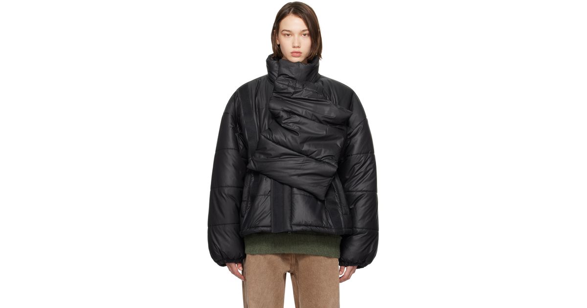 Y. Project Velcro Puffer Jacket in Black | Lyst