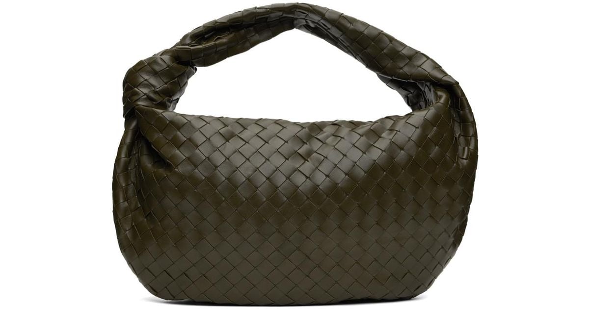 Bottega Veneta Khaki Small Jodie Bag in Black | Lyst