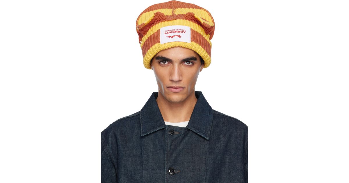 Charles Jeffrey Chunky Ears Beanie in Blue for Men | Lyst UK