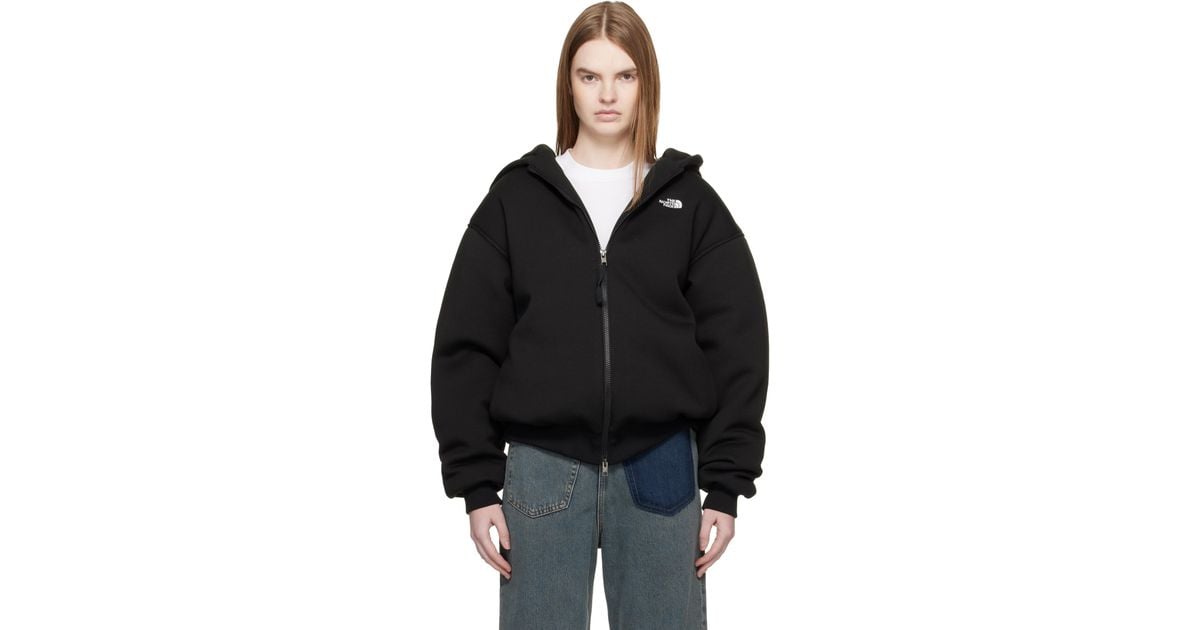 The North Face 'Leather Pack' Insulated Jacket in Black | Lyst UK