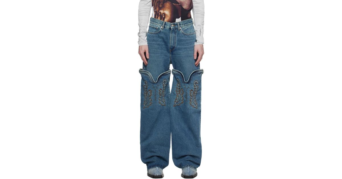 Y. Project Blue Maxi Cowboy Jeans for Men | Lyst