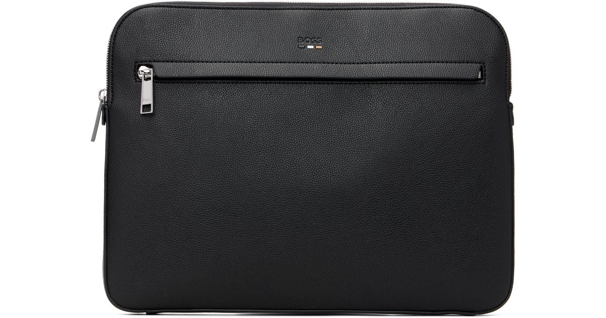 BOSS Emed-Logo Laptop Bag in Black for Men | Lyst UK