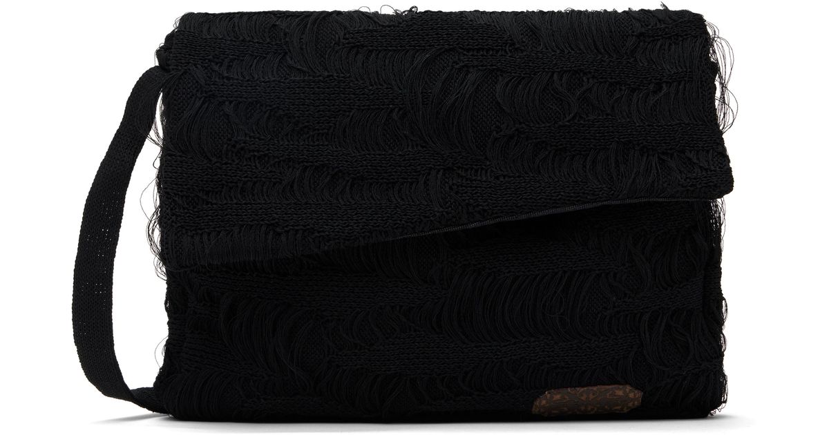 Professor.E Destroyed Knit Bag in Black for Men | Lyst
