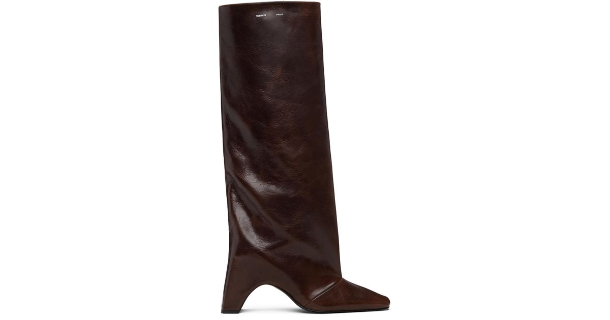 Coperni Bridge Tall Boots in Brown | Lyst UK