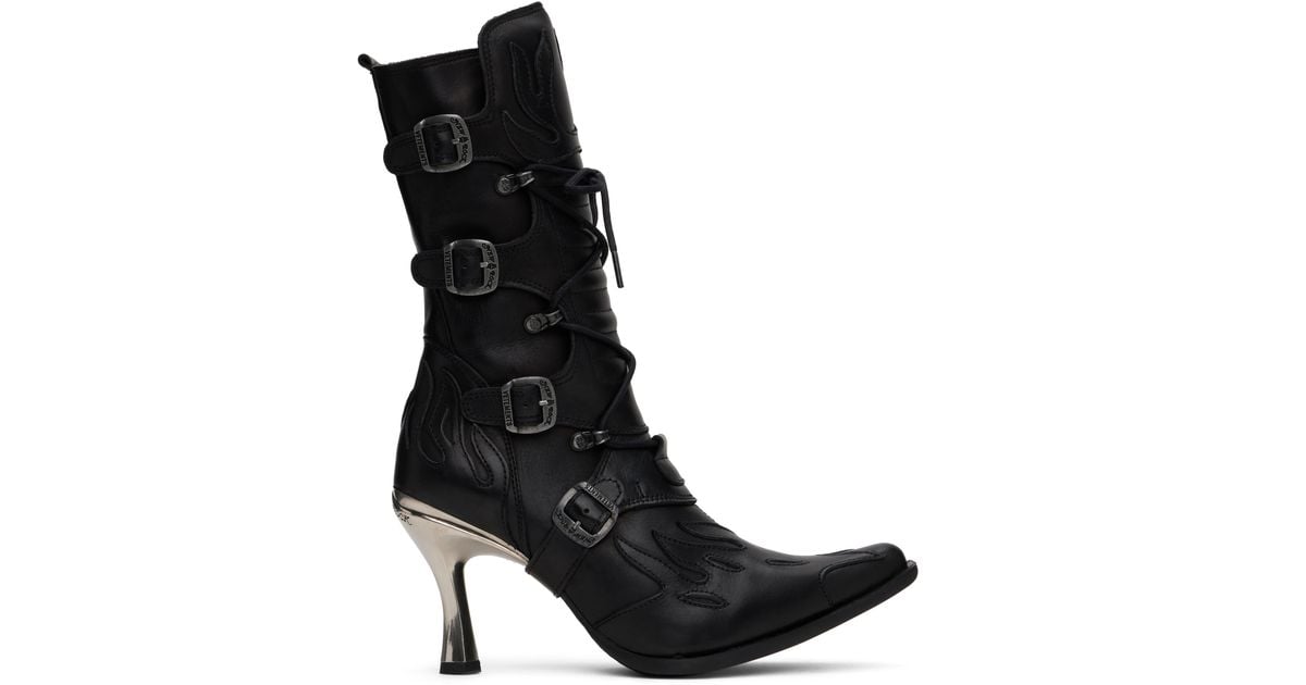 Vetements New Rock Edition Rockstar Boots in Black | Lyst UK