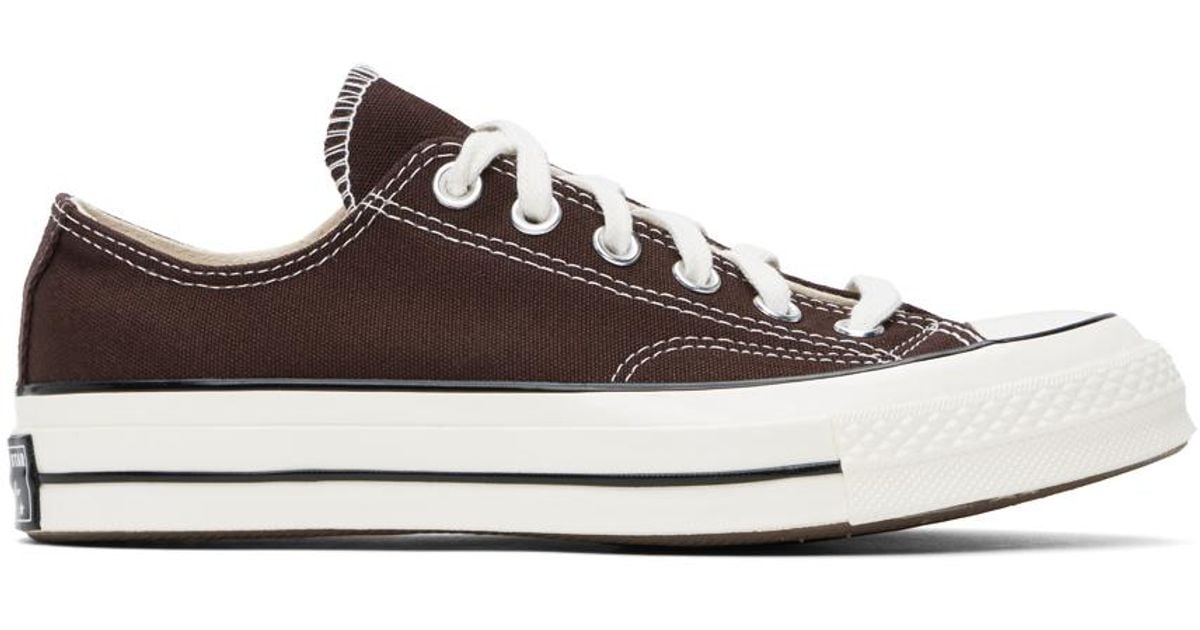 Converse Brown Chuck 70 Low Top Sneakers in Black for Men | Lyst