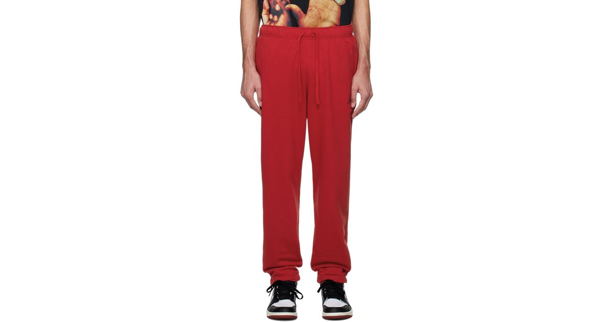 Nike Jordan Sport Crossover Sweatpants in Red for Men | Lyst