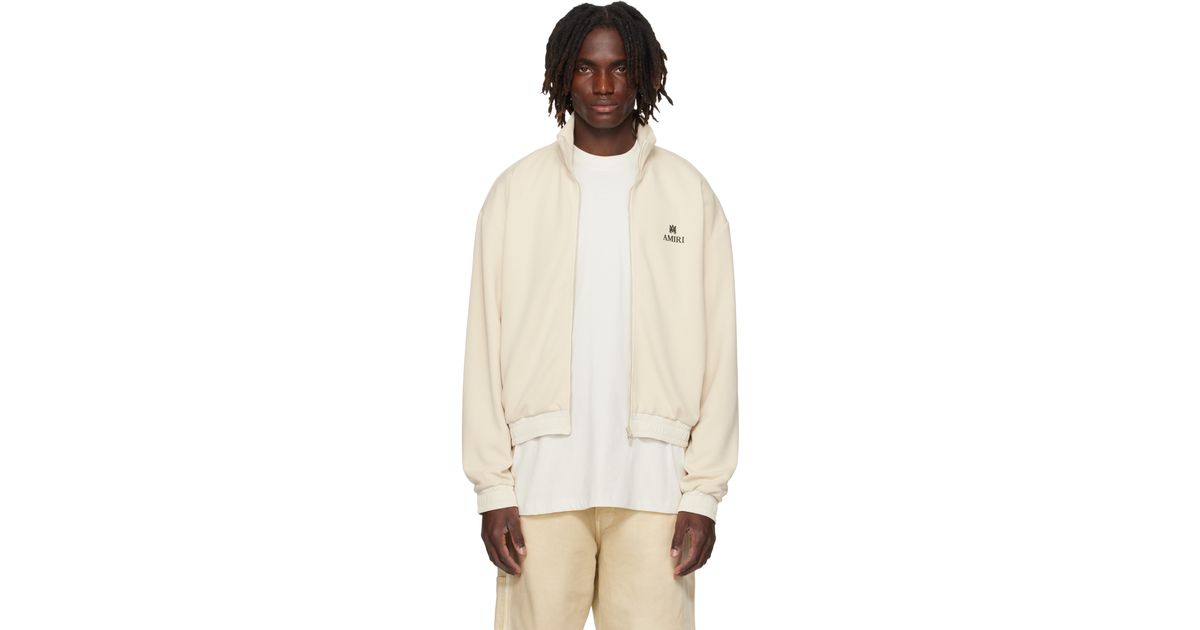 Amiri Off- Lounge Track Jacket in Natural for Men | Lyst