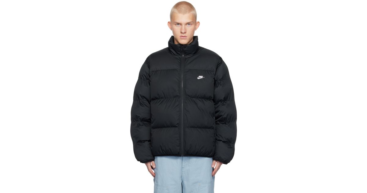 Nike Sportswear Club Puffer Jacket in Black for Men | Lyst