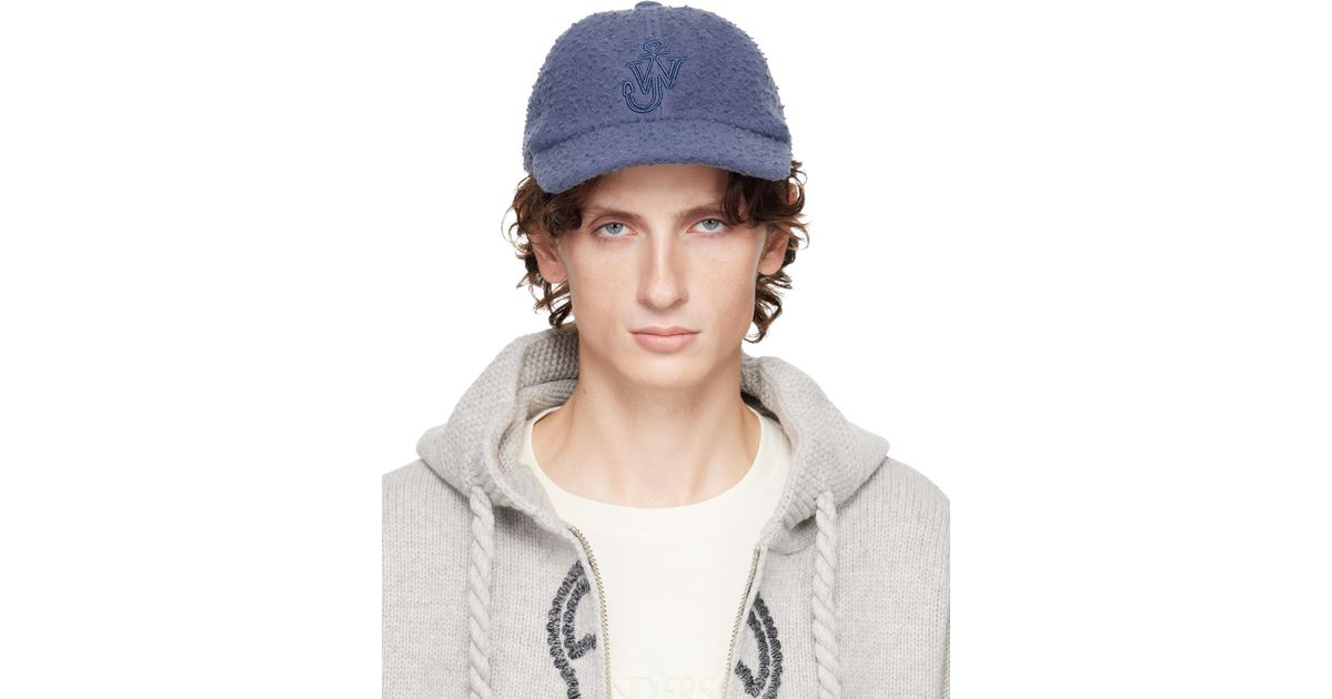 JW Anderson Baseball Cap in Blue for Men | Lyst UK