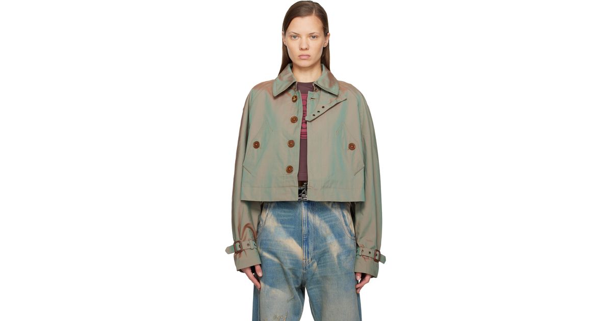 Vivienne Westwood Cut Off Graziano Trench Coat | Lyst